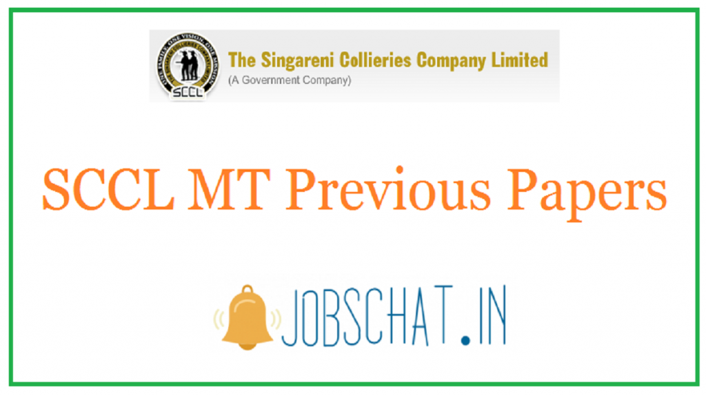 SCCL MT Previous Papers | Management Trainee Question Papers