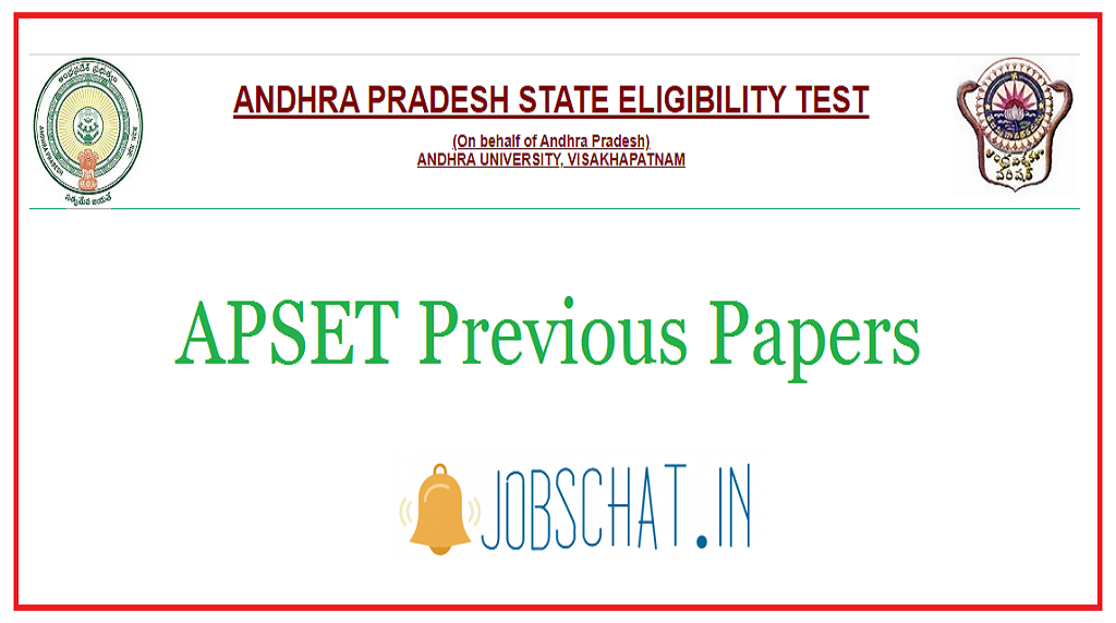 APSET Previous Papers | AP State Eligibility Test Question Papers