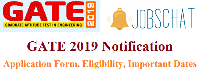 GATE Notification 2019 | Application Form, Eligibility, Dates @ gate ...