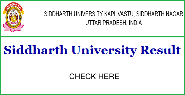 Siddharth University Results 2019 Out | UG & PG Courses arks Sheets