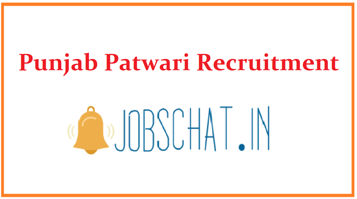 Punjab Patwari Recruitment 2020 | Punjab Revenue Dept Vacancy