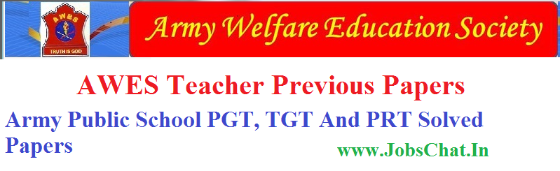 AWES Teacher Previous Papers (Solved) | APS PGT, TGT, PRT Solved Papers