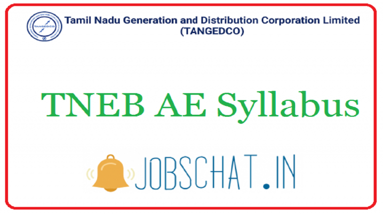 TNEB AE Syllabus 2021 - TNEB TANGEDCO AE Exam Pattern