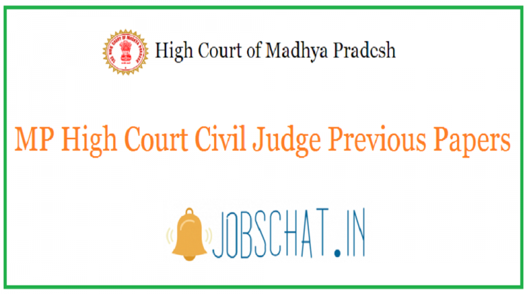 MP High Court Civil Judge Previous Papers Pdf | Download MP High Court Civil Judge Previous Papers Pdf | Download