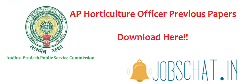 AP Horticulture Officer Previous Papers | Question Papers & Answers Pdf