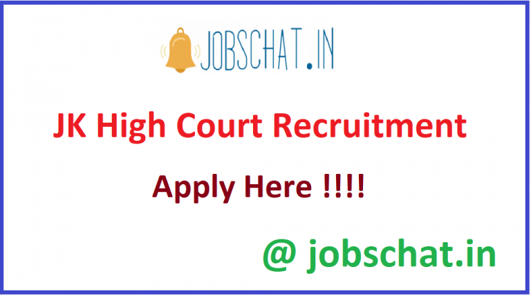 JK High Court Recruitment 2020 - 28 Stenographer, Driver, Other Posts