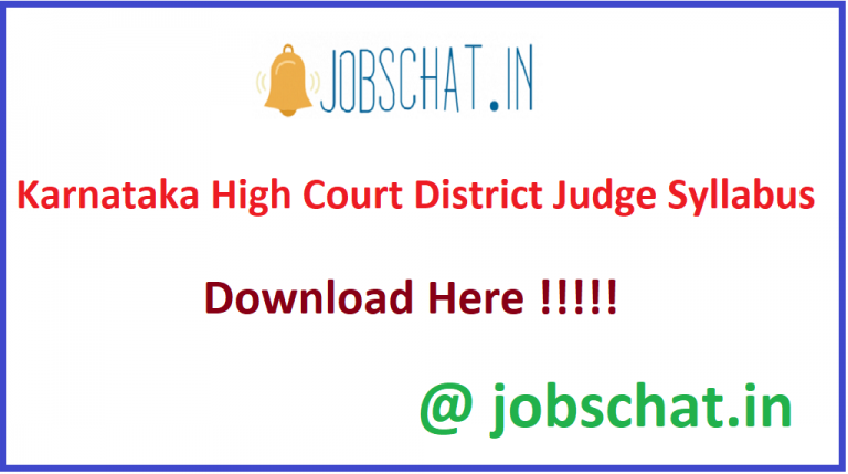 Karnataka High Court District Judge Syllabus 2020 | Exam Pattern Karnataka High Court District Judge Syllabus 2020 | Exam Pattern