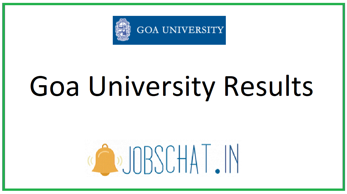 Goa University Results 2020 Out | UG PG Semester Exam Results