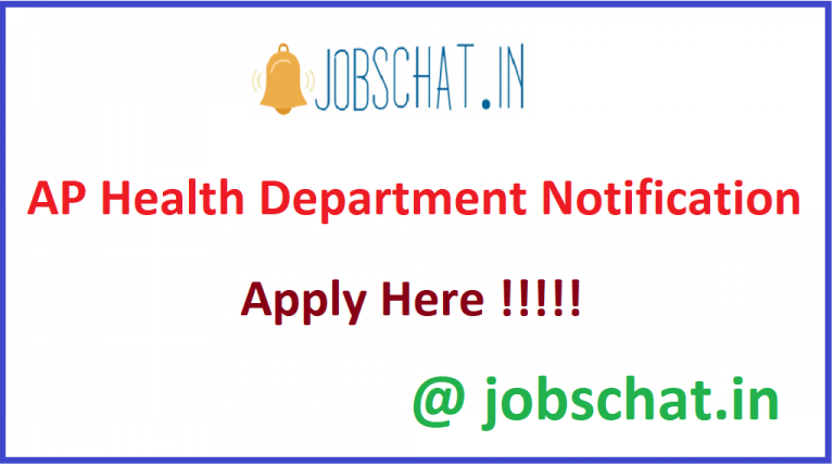 AP Health Department Notification 2020 - 77 AP CFW Vacancy