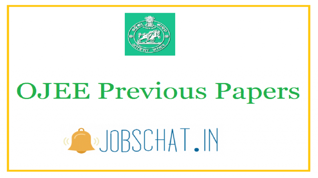 OJEE Previous Papers PDF | Odisha JEE Previous Question Paper
