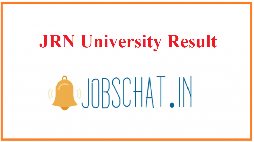 JRN University Result 2020 Out | Rajasthan Vidyapeeth University Result