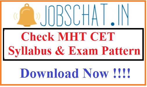 MHT CET Syllabus 2019 | Maha Common Entrance Test Exam Pattern