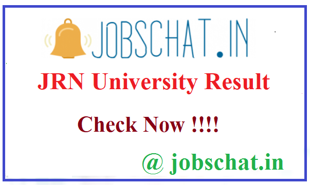 JRN University Result 2019 | Rajasthan Vidyapeeth University Result
