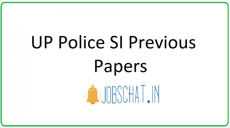 UP Police SI Previous Papers - Platoon Commander Question Papers