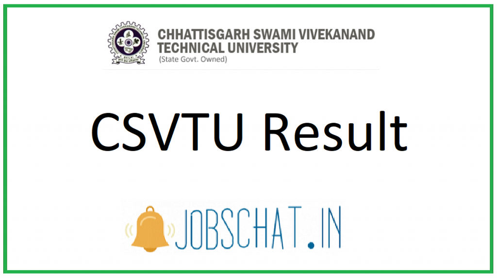 CSVTU Result 2020 Out | UG, PG Course Marks, RT/ RV Dates
