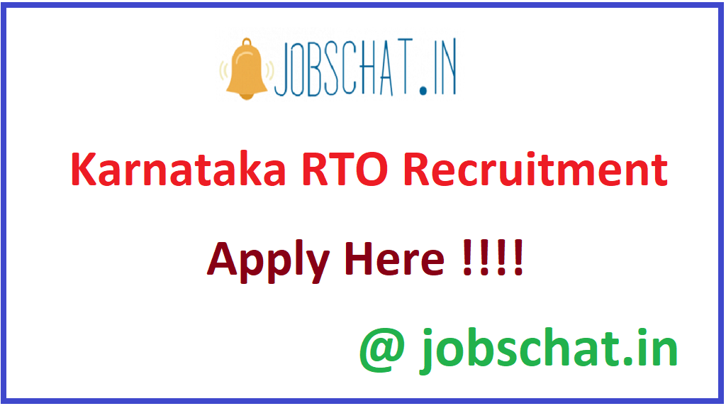 Karnataka RTO Recruitment 2021 - Apply For 2768 Vacancies