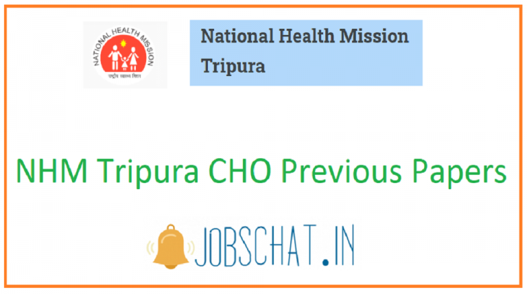 NHM Tripura CHO Previous Papers - CHO Model Papers