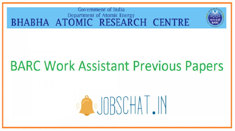 BARC Work Assistant Previous Papers PDF - Practice