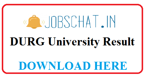 DURG University Result 2019 Out | UG & PG Supply/ Revaluation Results