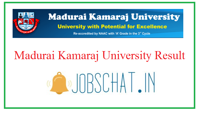 Madurai Kamaraj University Result 2020 Out | UG, PG Marksmemos
