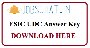 ESIC UDC Answer Key 2019 | Check ESIC Stenographer Cutoff Marks