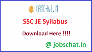 SSC JE Syllabus 2020 - Junior Engineer Exam Pattern Paper 1 & 2