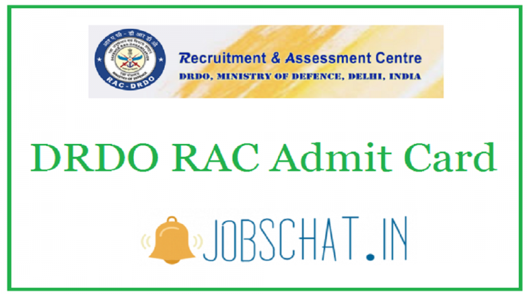 DRDO RAC Admit Card 2020 | DRDO RAC Scientist B Exam Date
