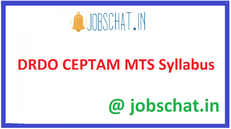DRDO CEPTAM MTS Syllabus 2021 (FREE) - Exam Pattern