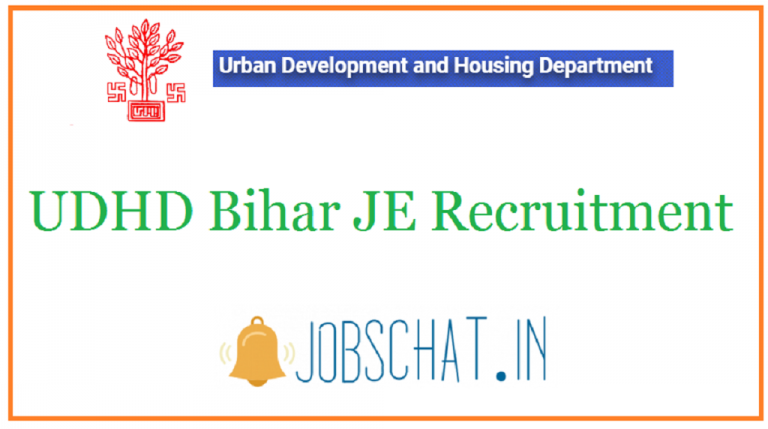 UDHD Bihar JE Recruitment 2020 - 442 Junior Engineer Vacancy