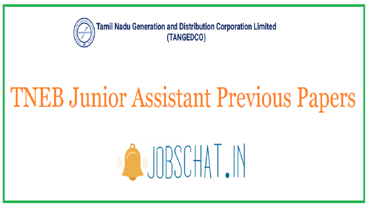 TNEB Junior Assistant Previous Papers - TANGEDCO JA Model Papers
