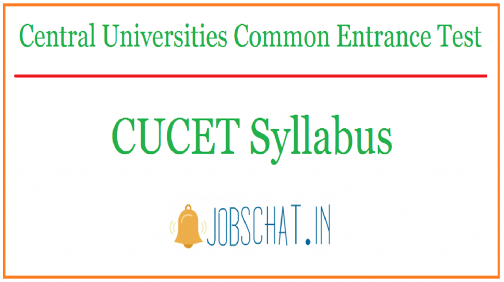 CUCET Syllabus 2020 | UG, PG CUCET Exam Pattern | Download
