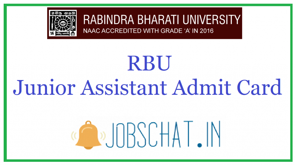 RBU Junior Assistant Admit Card 2020 | Non Teaching Exam Date