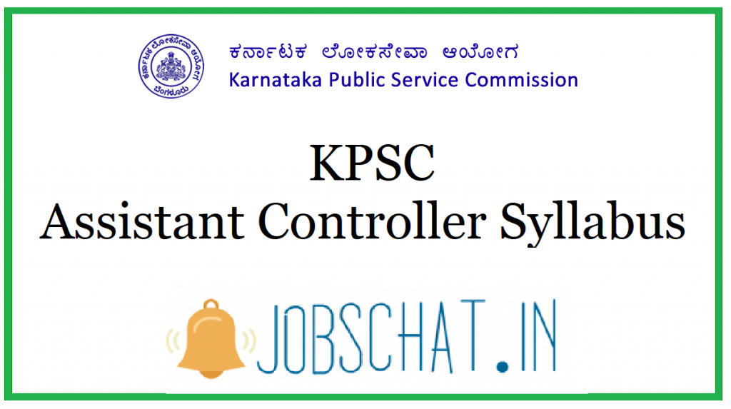 KPSC Assistant Controller Syllabus 2020 | Check Exam Pattern