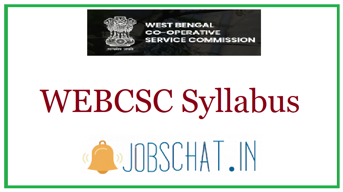 WEBCSC Syllabus 2020 | Check West Bengal CSC Exam Pattern