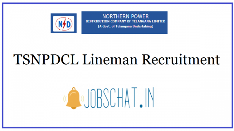TSNPDCL Lineman Recruitment 2020 - Lineman Job Vacancy