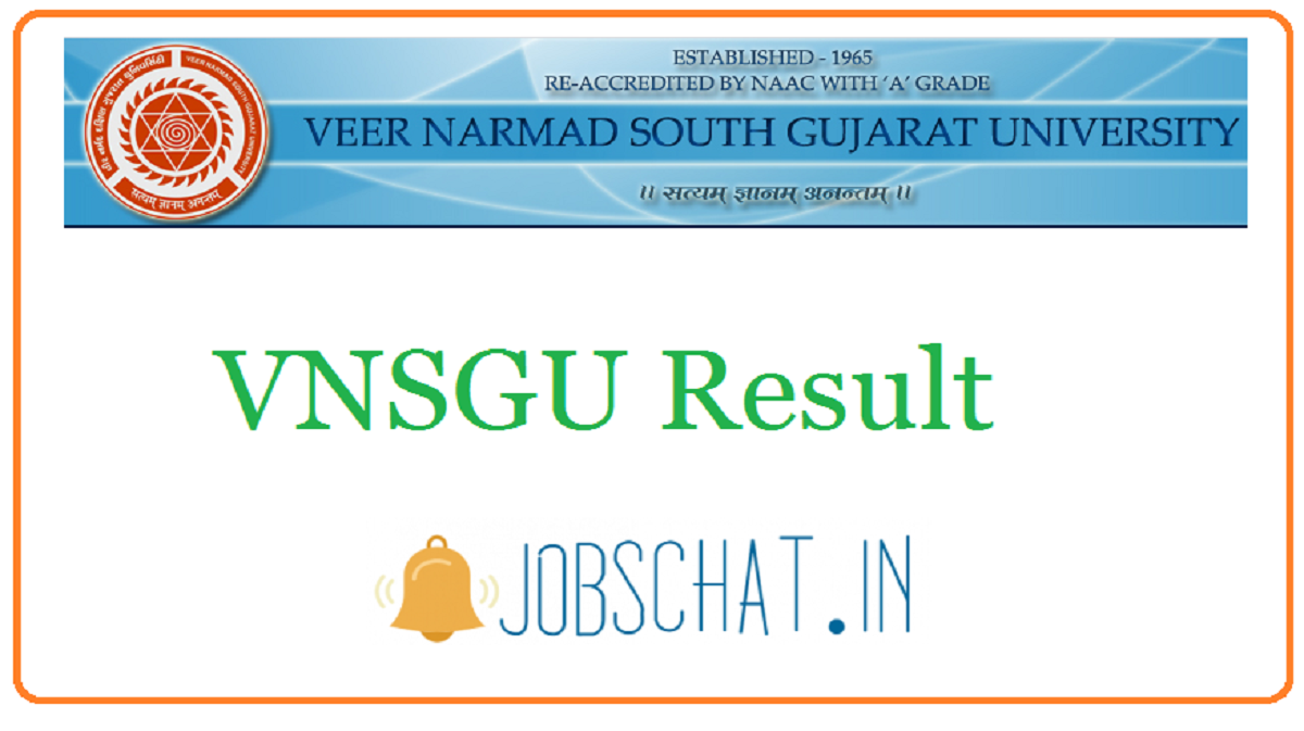 VNSGU Result 2020 Out | BA, B.Sc, B.Com, PG VNSGU Result