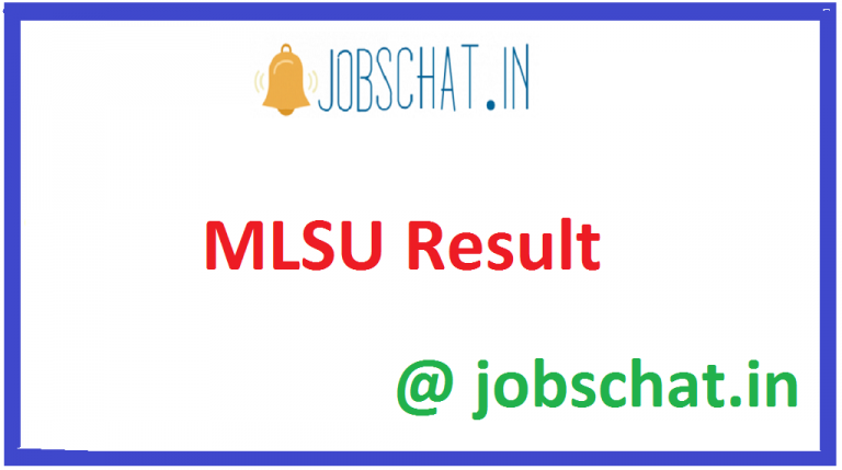 MLSU Result 2021 (Released) - UG, PG Semester Marksheet