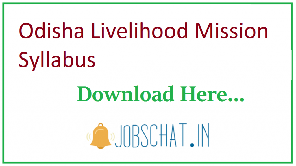 Odisha Livelihood Mission Syllabus 2020 | OLM Exam Pattern