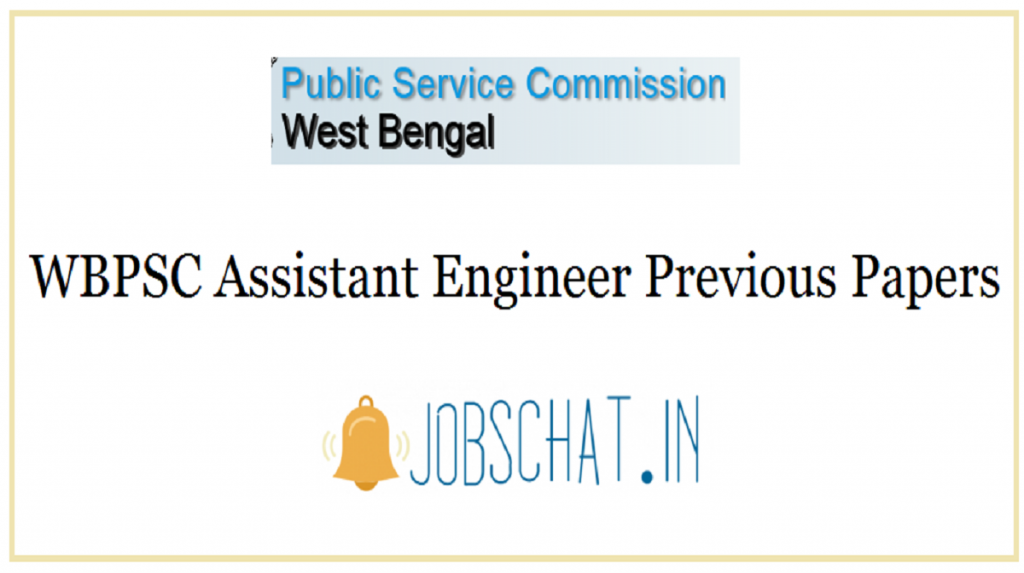 WBPSC Assistant Engineer Previous Papers - AE Question Papers