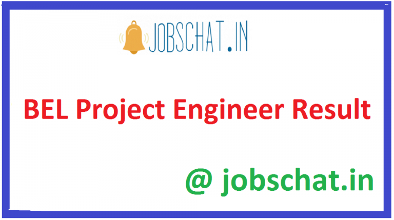 BEL Project Engineer Result 2021 Date - Merit List PDF