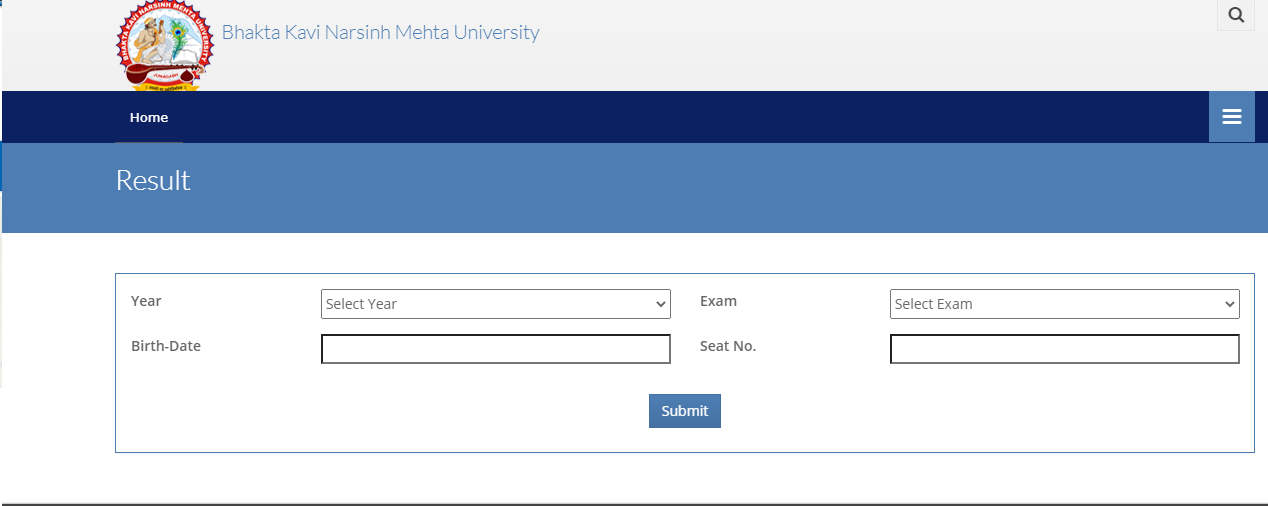 BKNMU Result 2020 (OUT) - Bhakta Kavi Narsinh Mehta University Result