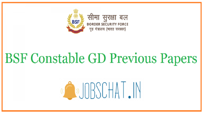 BSF Constable GD Previous Papers - GD Constable Model Paper