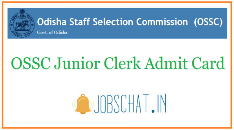 OSSC Junior Clerk Admit Card - 22.11.20 Jr Clerk Cum Typist Exam OSSC Junior Clerk Admit Card - 22.11.20 Jr Clerk Cum Typist Exam