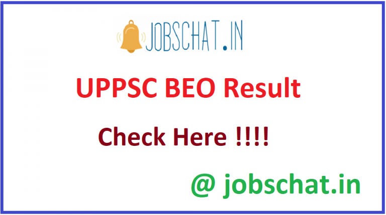 UPPSC BEO Result 2021 (OUT) - DV Dates & Admit Card