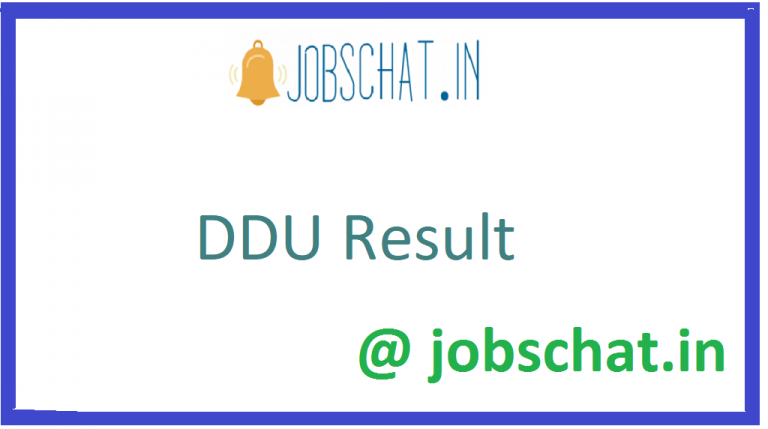 DDU Result 2021 (Released) - UG & PG Sem Exam Results