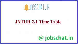 JNTUH 2-1 Time Table April 22 Out R18 R17 CBT B.Tech B.Pharm