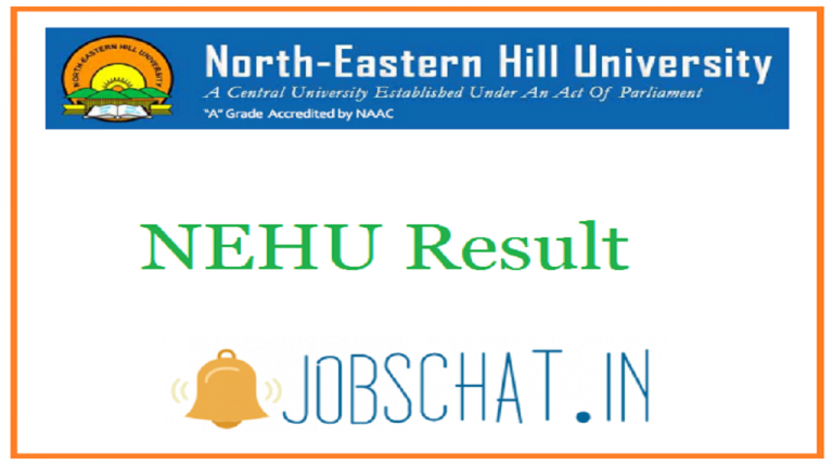 NEHU Result 2020 Released - NEHU UG, PG Marksheet