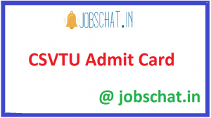 CSVTU Admit Card 2021 (Released) - UG & PG Admit Card