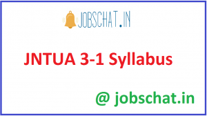 JNTUA 3-1 Syllabus 2022 R20, R19, R15, R13 B.Tech, B.Pharm