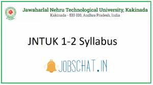 JNTUK 1-2 Syllabus 2022 R20, R19, R16 B.Tech, B.Pharmacy